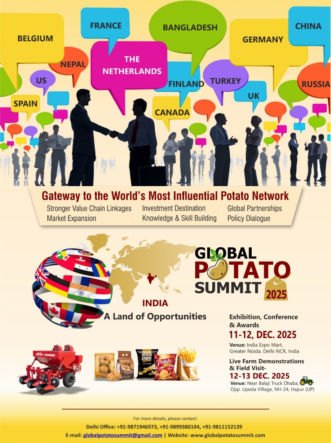 Global Potato Summit 2025: Empowering India's Potato Ecosystem for ...